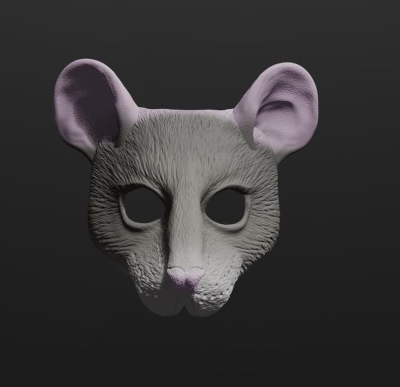 Rat Larp Mask .STL Files for 3D Printing - Etsy