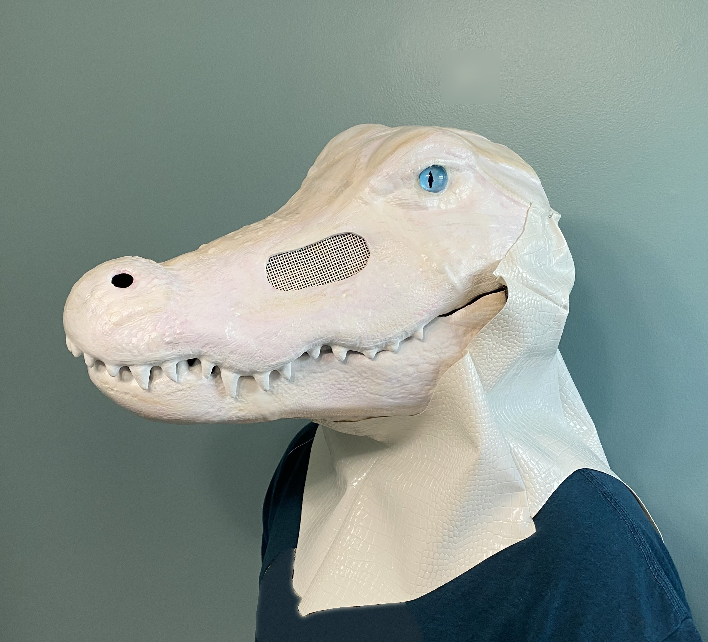 Realistic Albino Alligator Mask - Etsy