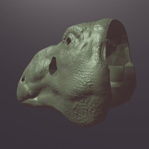 Hadrosaurus Mask .STL Files for 3D Printing - Etsy