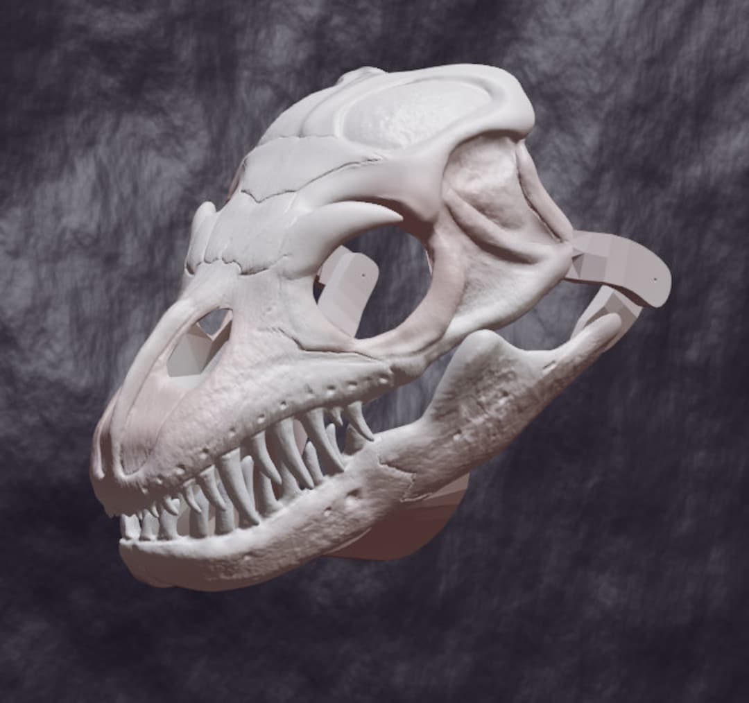 Crocodile Monitor Skull Mask .STL Files for 3D Printing - Etsy