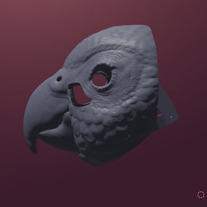African Grey Mask .STL Files for 3D Printing - Etsy