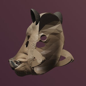 Boar Mask .STL Files for 3D Printing - Etsy