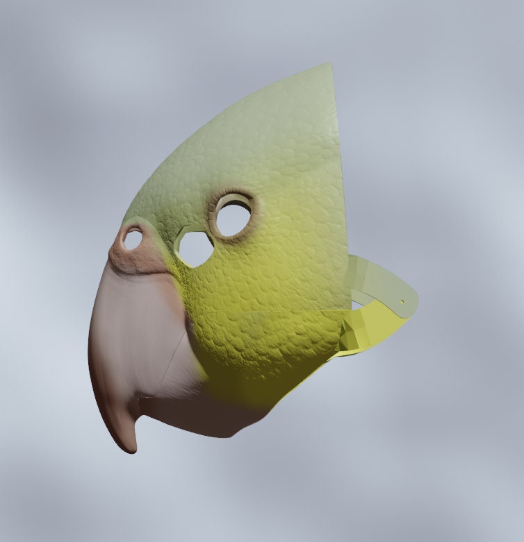 Parakeet Mask .STL Files for 3D Printing - Etsy