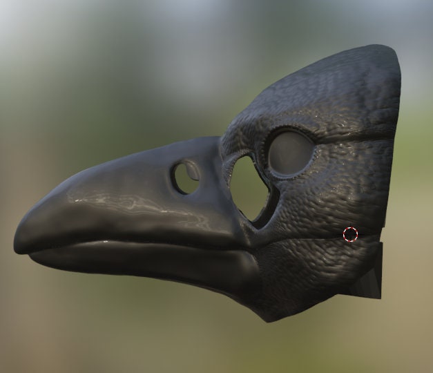 Raven Mask .STL Files for 3D Printing | Etsy