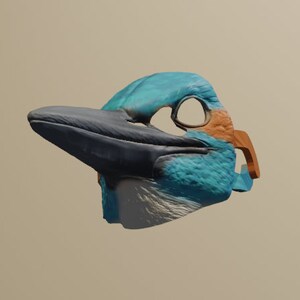 Common Kingfisher Mask .STL Files for 3D Printing - Etsy