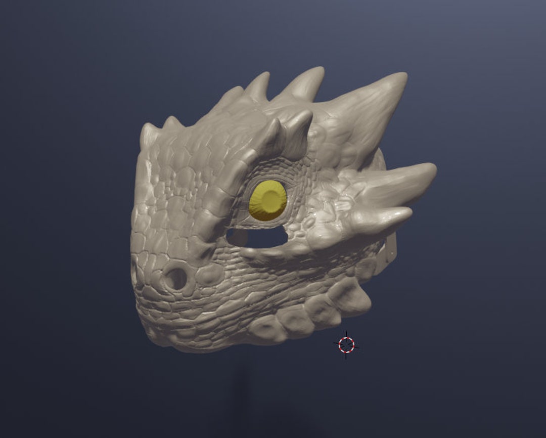 Horned Lizard Mask V2 .STL Files for 3D Printing - Etsy