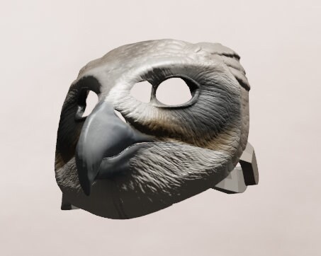 Great Horned Owl Mask .STL Files for 3D Printing - Etsy
