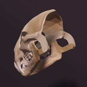 Clouded Leopard Skull Mask .STL Files for 3D Printing - Etsy