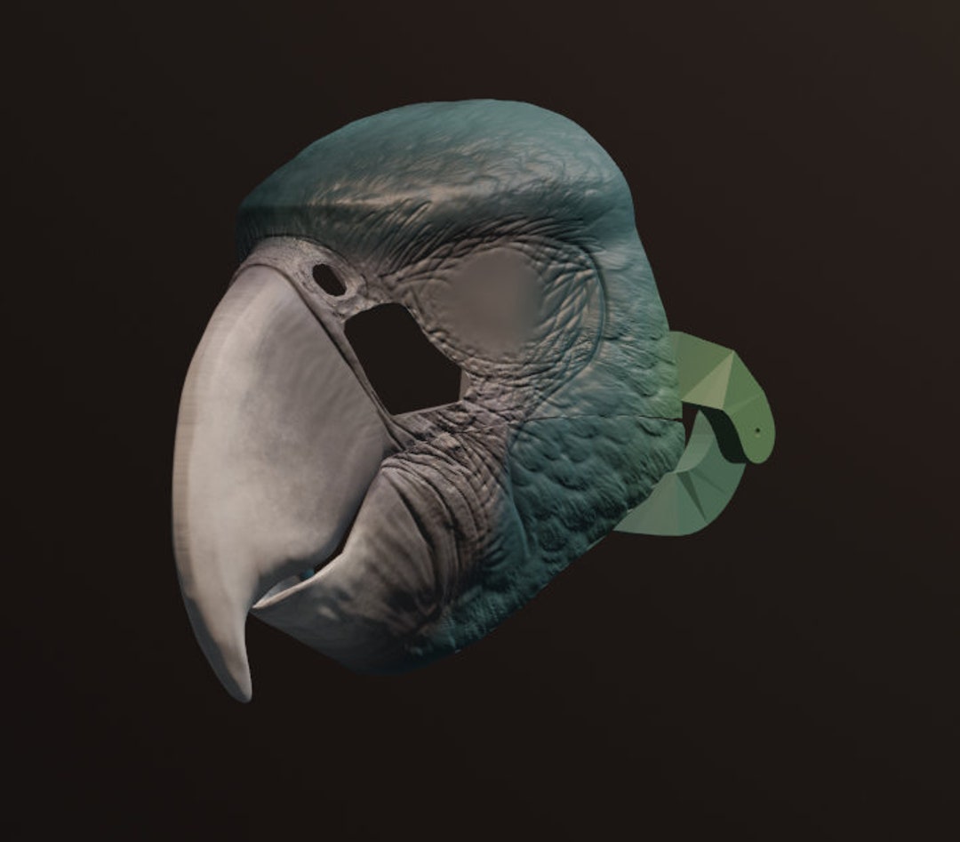 Mini Macaw Mask .STL Files for 3D Printing - Etsy
