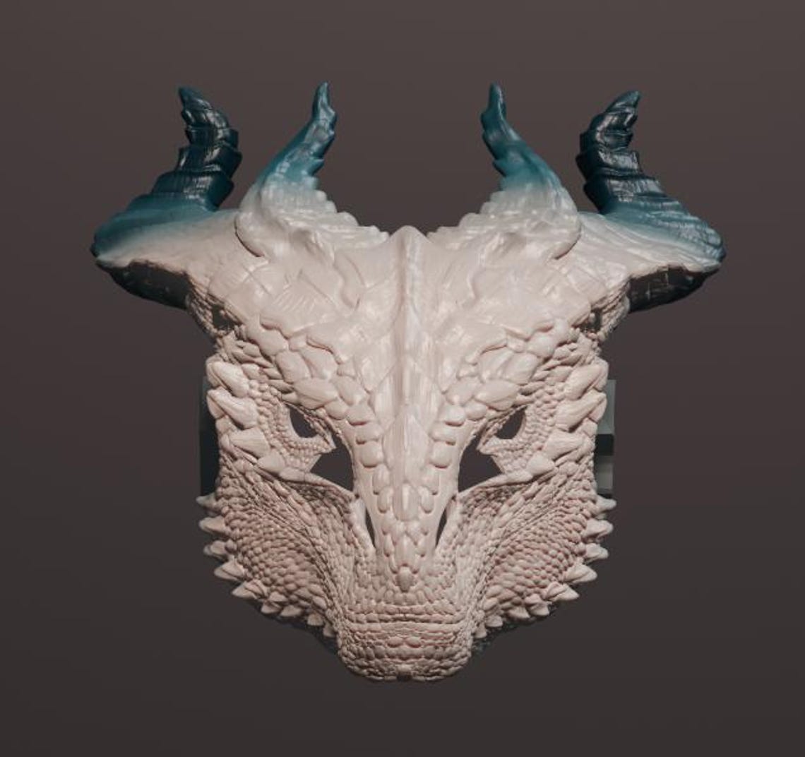 Spikey Dragonborn Mask .STL Files for 3D Printing - Etsy