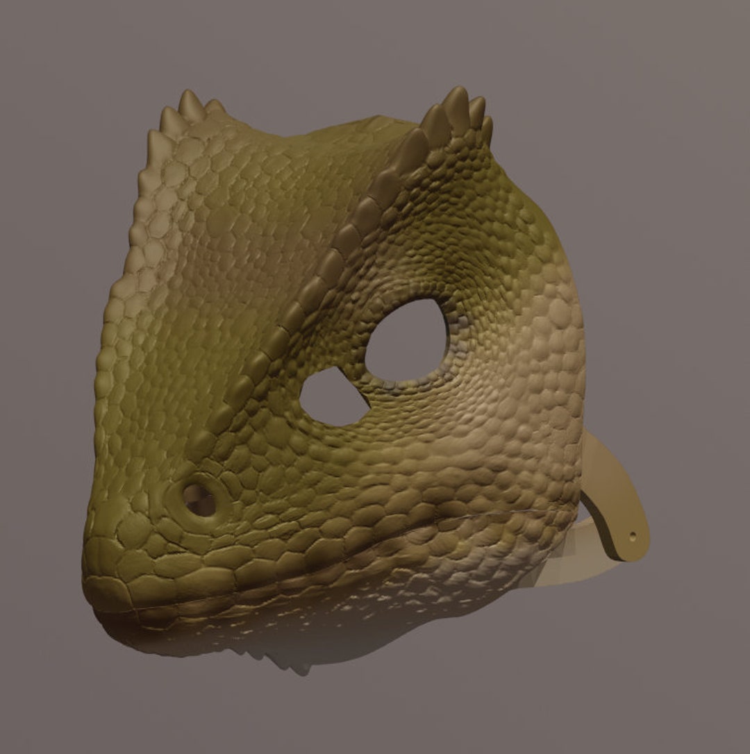 Chameleon Forest Dragon Mask .STL Files for 3D Printing - Etsy