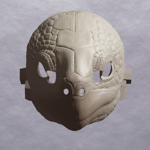 Spurred Tortoise Mask .STL Files for 3D Printing - Etsy