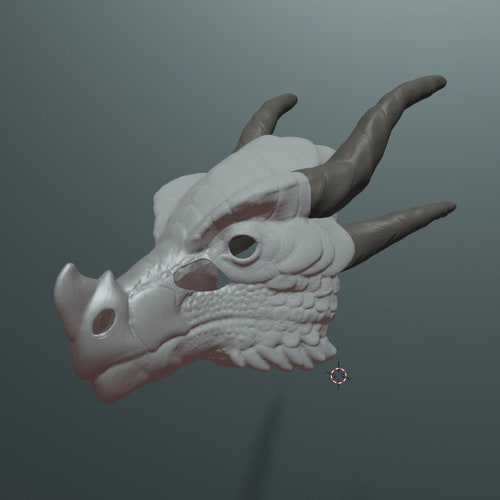 Dragon Mask 3D Model STL - Etsy