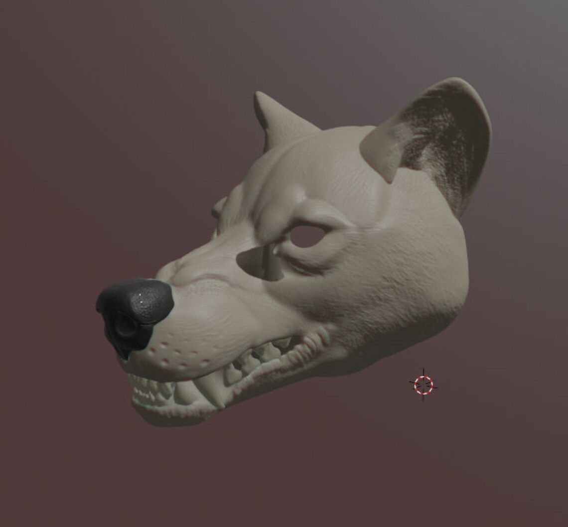Snarling Grey Wolf Mask STL Files for 3D Printing - Etsy