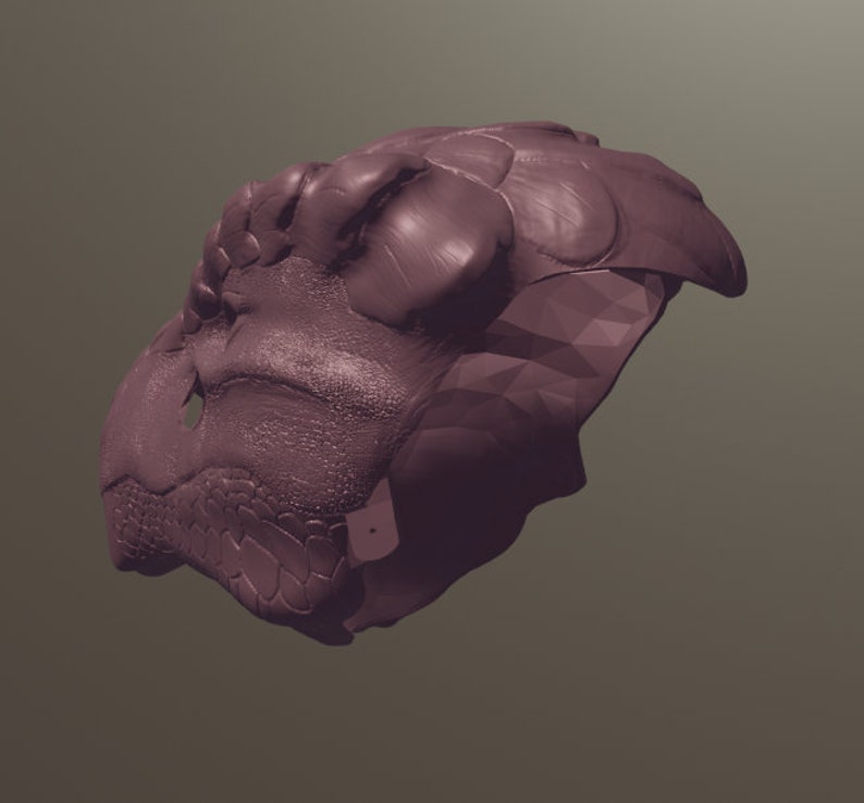 Dragonborn Mask .stl Files for 3D Printing | Etsy