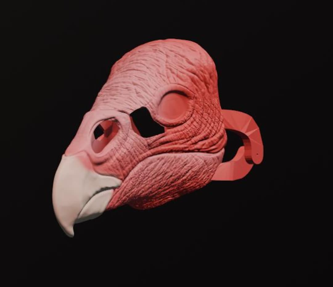 Arquivos .STL da máscara Turkey Vulture V2 para impressão 3D - Etsy ...