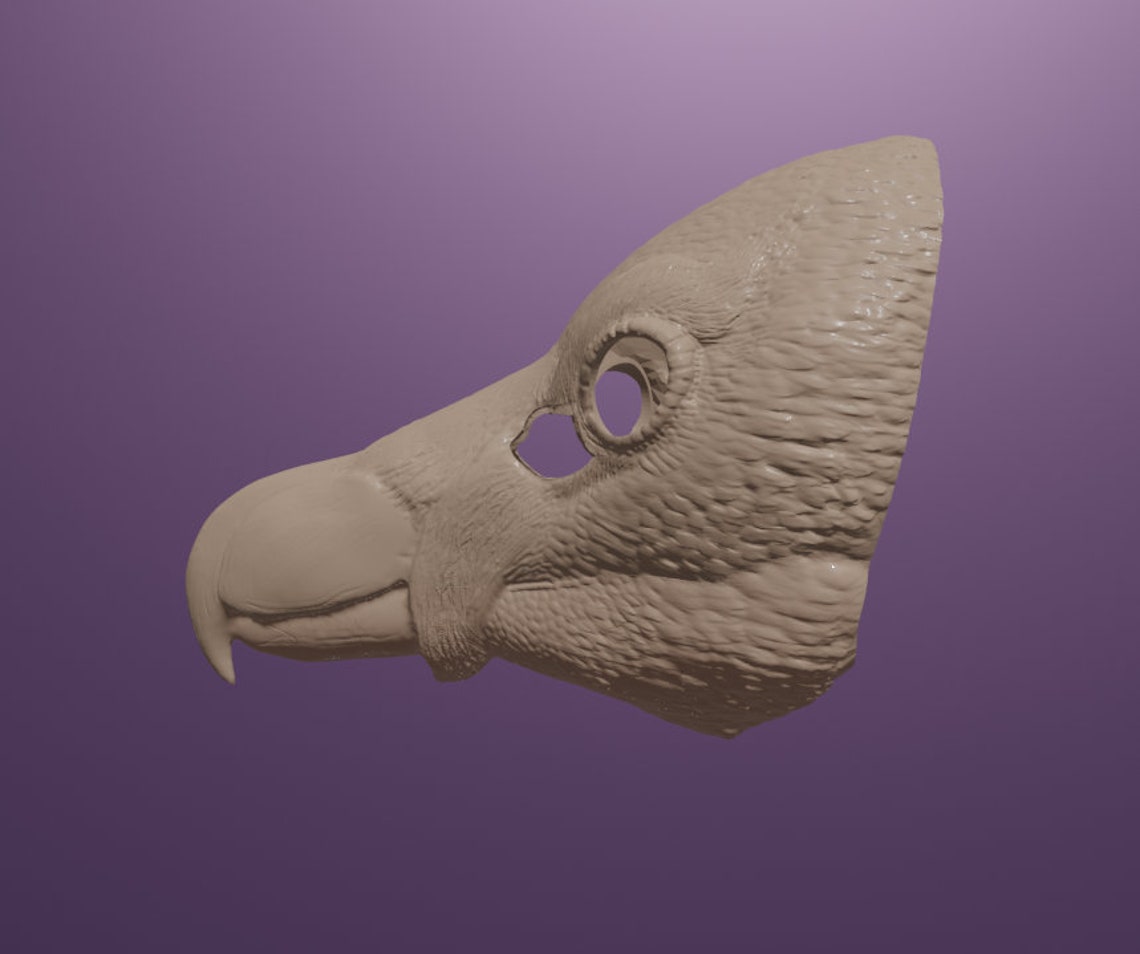 Bearded Vulture Mask .STL Files for 3D Printing | Etsy