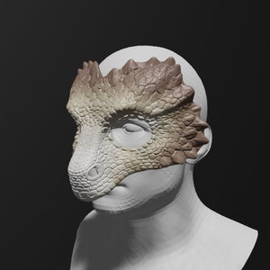 Lizard Larp Mask .STL Files for 3D Printing - Etsy UK