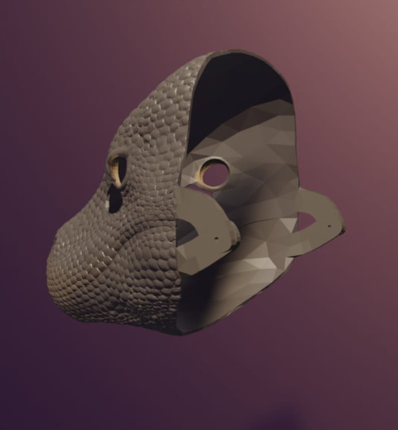 Komodo Dragon Mask .STL Files for 3D Printing - Etsy