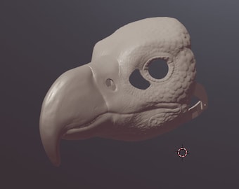 Retro Raptor Mask .STL Files for 3D Printing - Etsy