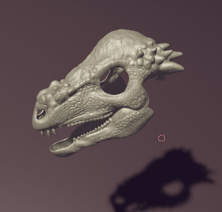 Pachycephalosaur Skull Mask .STL Files for 3D Printing | Etsy