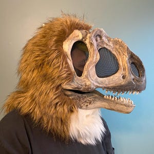 Large Dinossaur Skull Mask Fursuit Head - Etsy