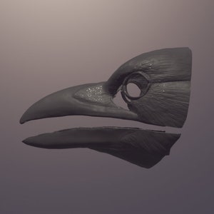 Crow Mask V2 .STL Files for 3D Printing - Etsy