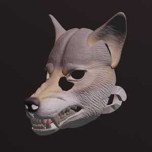 Snarling Coyote Mask .STL Files for 3D Printing - Etsy Australia