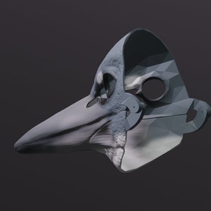 Belted Kingfisher Mask .STL Files for 3D Printing - Etsy