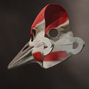 Pileated Woodpecker Mask .STL Files for 3D Printing - Etsy