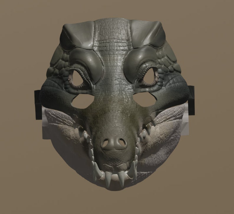 Gharial Mask .STL Files for 3D Printing - Etsy