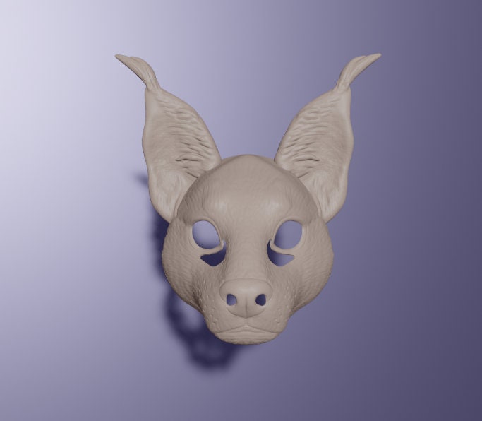 Caracal Mask .stl Files for 3D Printing - Etsy Australia