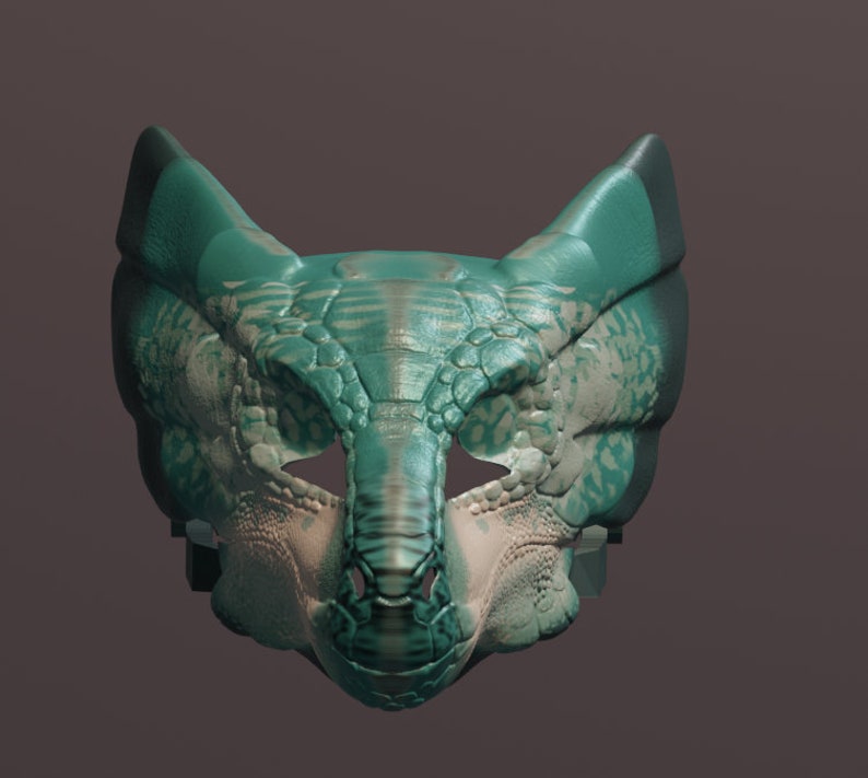 Frilled Dragon Mask .STL Files for 3D Printing - Etsy