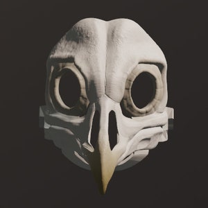Barn Owl Skull Mask .STL Files for 3D Printing - Etsy
