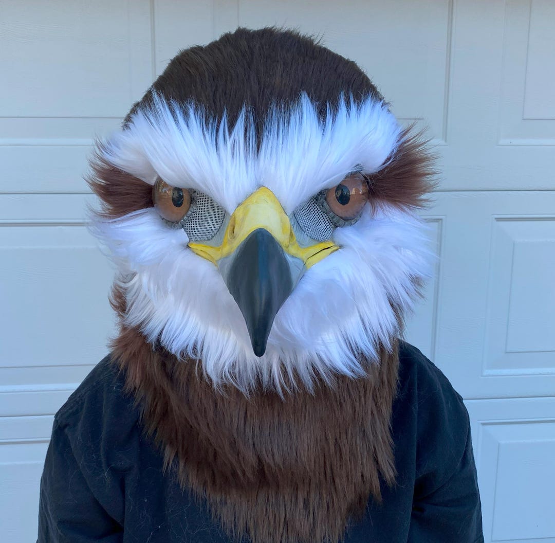Realistic Northern Harrier Fursuit Head - Etsy