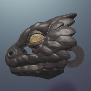 Armadillo Lizard Mask .STL Files for 3D Printing - Etsy