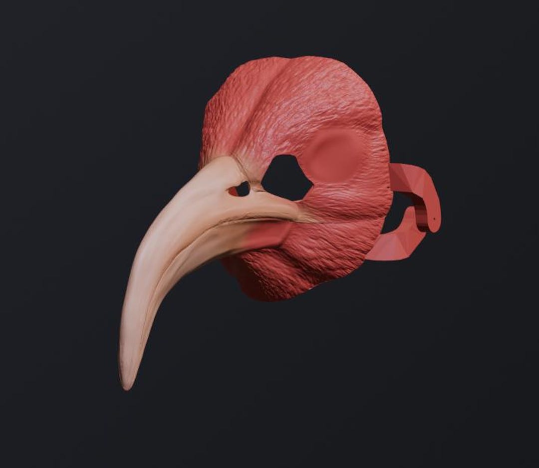 Iiwi Bird Mask .STL Files for 3D Printing - Etsy