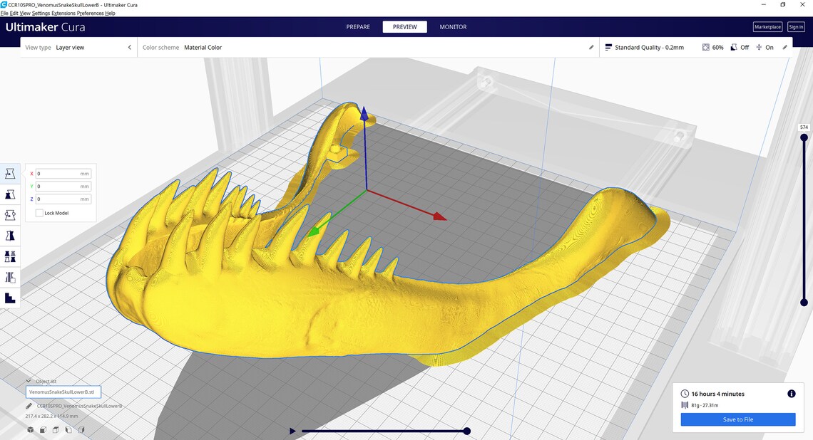 Venomous Snake Skull Mask .STL files for 3D printing | Etsy