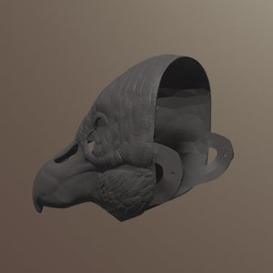 Black Vulture Mask .stl Files for 3D Printing - Etsy