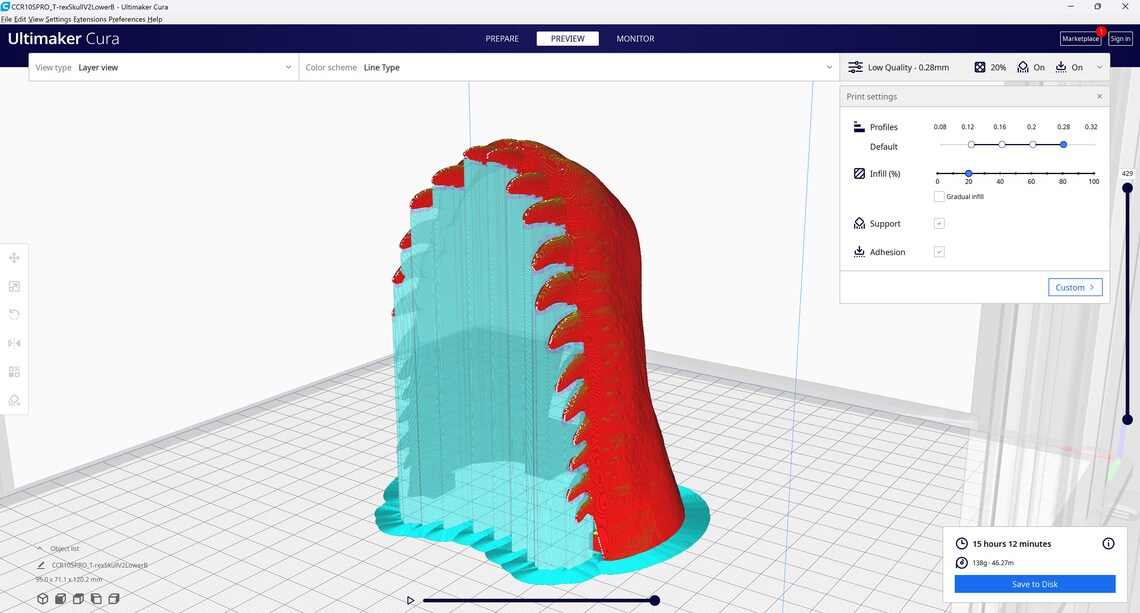 T-rex Skull Mask V2 .STL Files for 3D Printing - Etsy