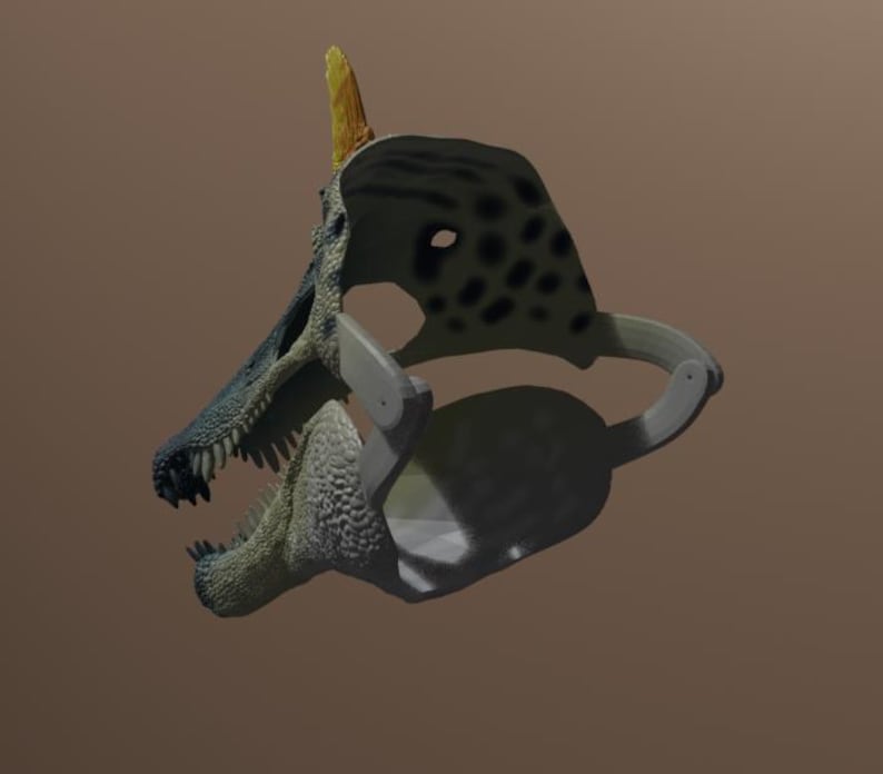 Scimitar Spinosaur Mask .STL Files for 3D Printing - Etsy