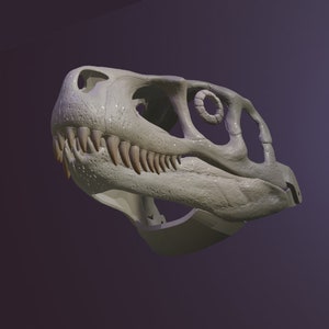 Utahraptor Skull Mask .STL Files for 3D Printing - Etsy