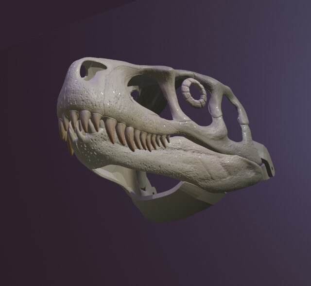Utahraptor Skull Mask .STL Files for 3D Printing - Etsy Canada