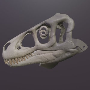 Utahraptor Skull Mask .STL Files for 3D Printing - Etsy