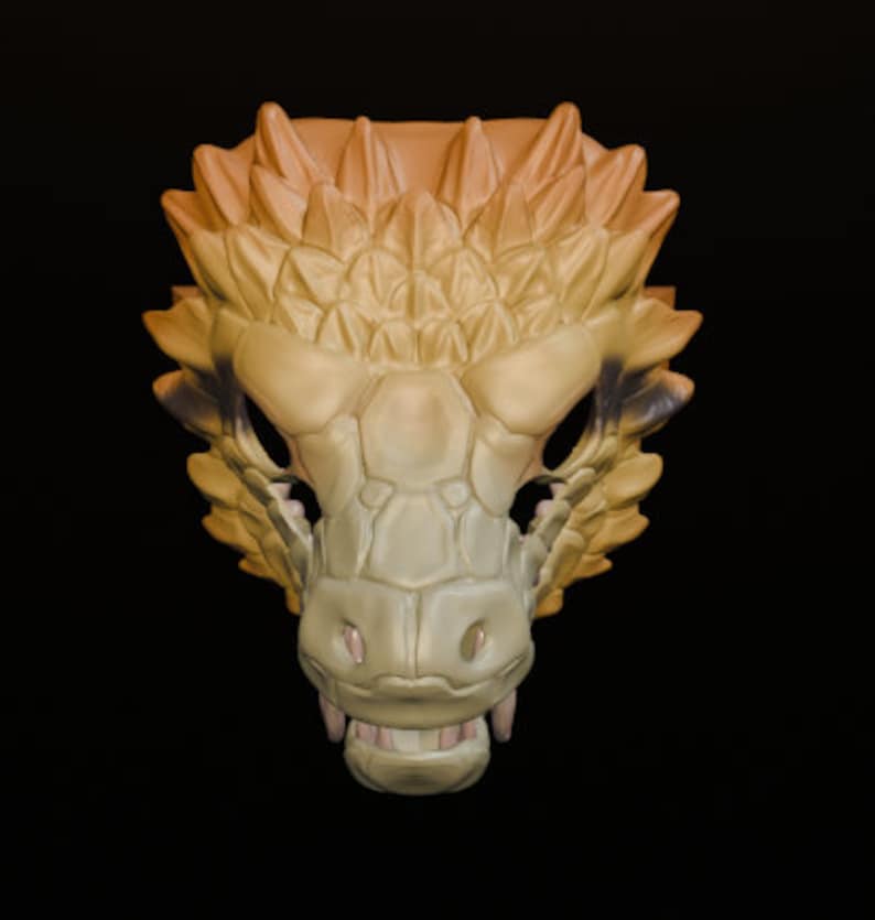 Feathered Serpent Mask .STL Files for 3D Printing - Etsy