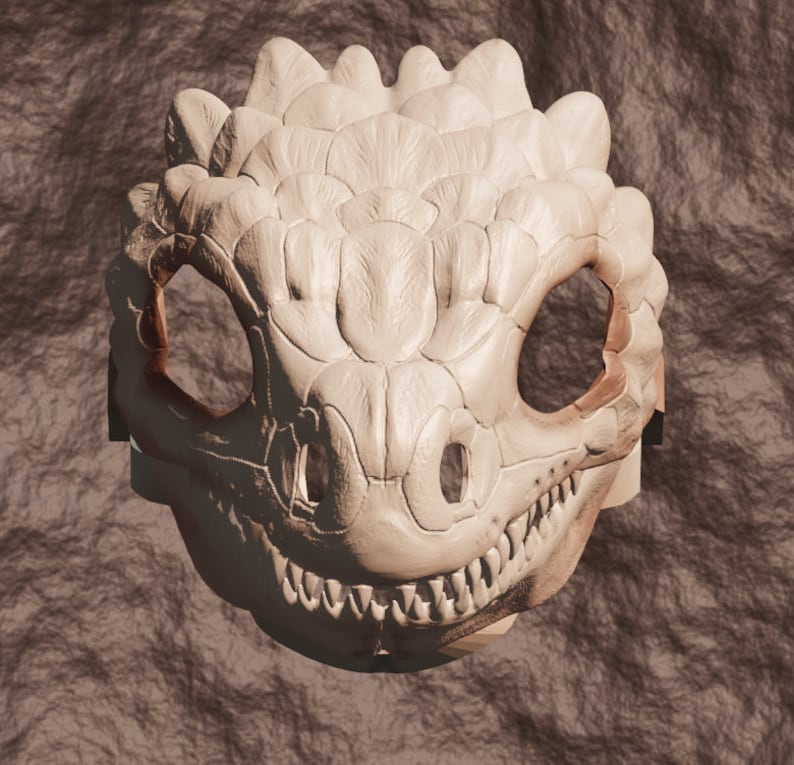 Armadillo Lizard Skull Mask .STL Files for 3D Printing - Etsy
