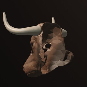 Bull Mask .STL Files for 3D Printing - Etsy
