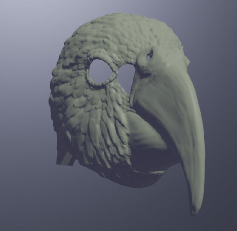Kea Parrot Mask V2 .STL Files for 3D Printing - Etsy