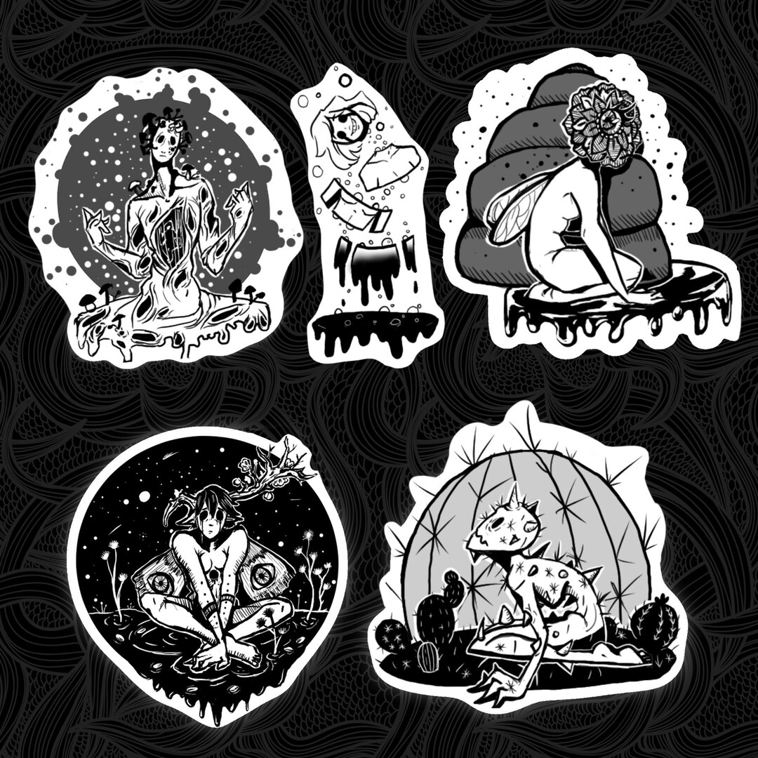 Creepy Sticker Pack Etsy