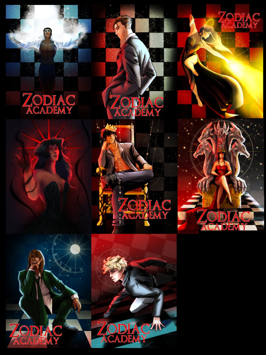 Zodiac Academy Manga Cover Sticker - Etsy